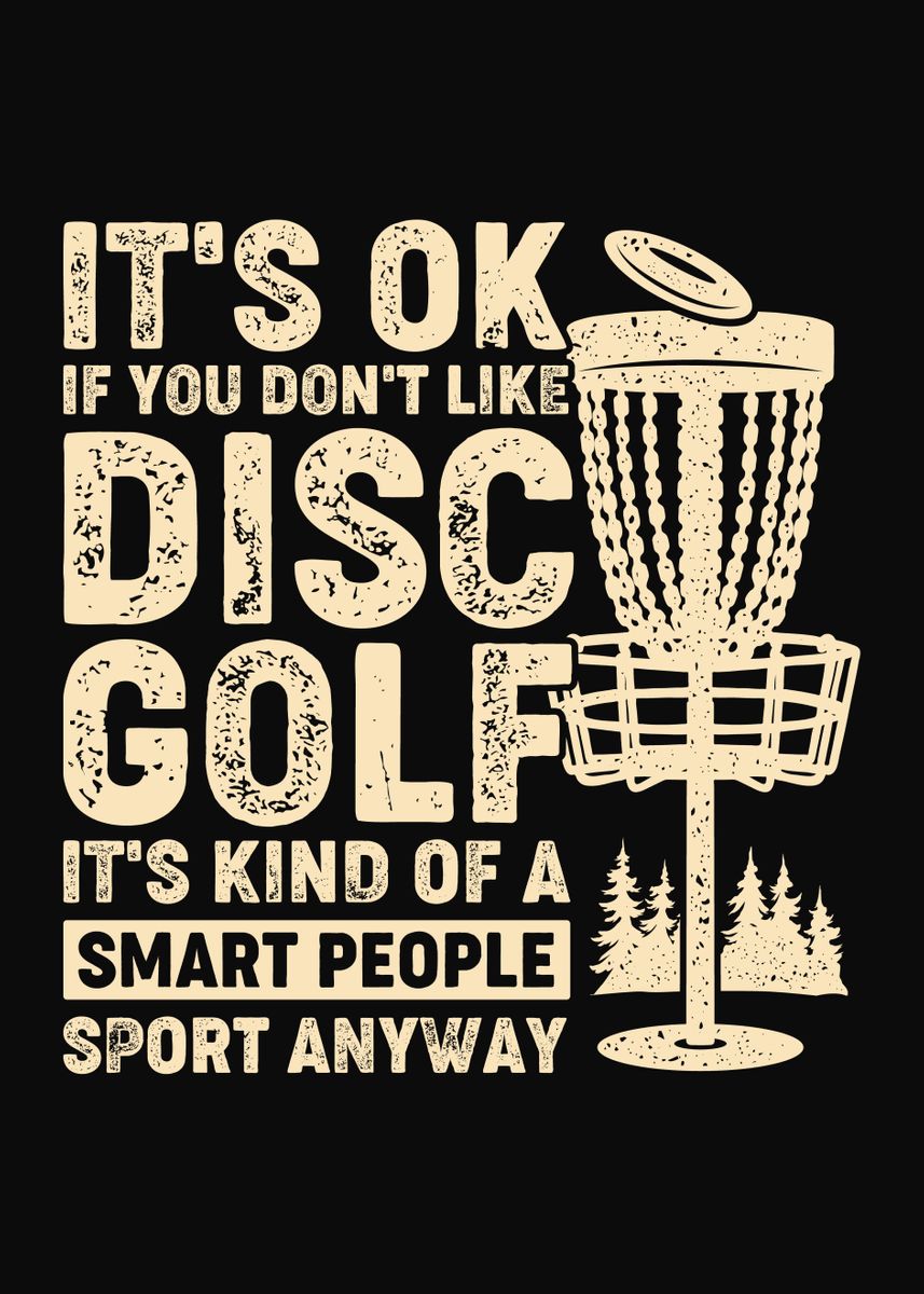 'Funny Disc Golf Player' Poster, picture, metal print, paint by Marcel ...