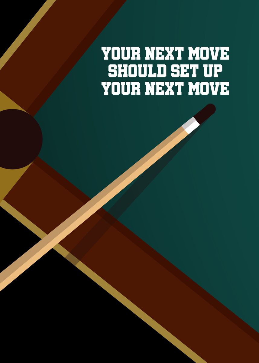 'Pool Billiard Wall Decor' Poster, picture, metal print, paint by ...