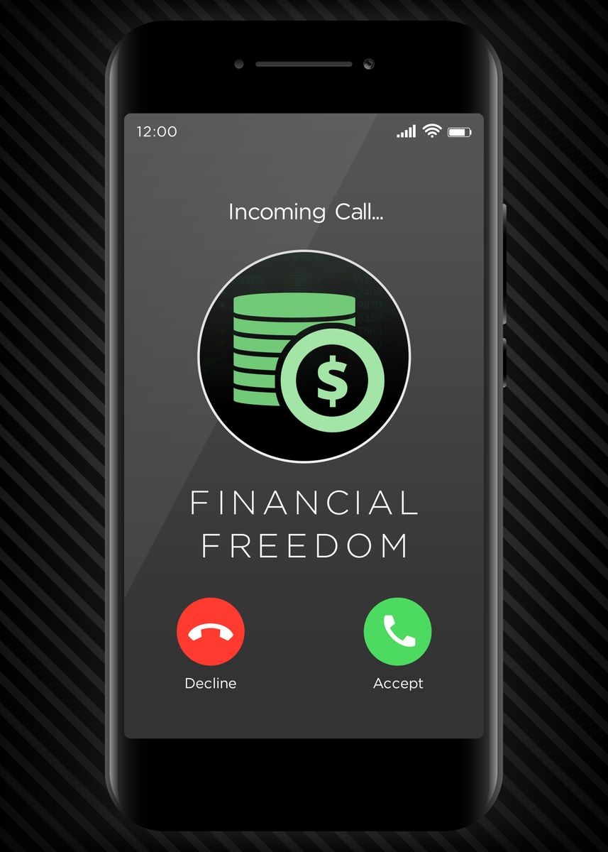 'Incoming Call Finance' Poster by 84PixelDesign | Displate