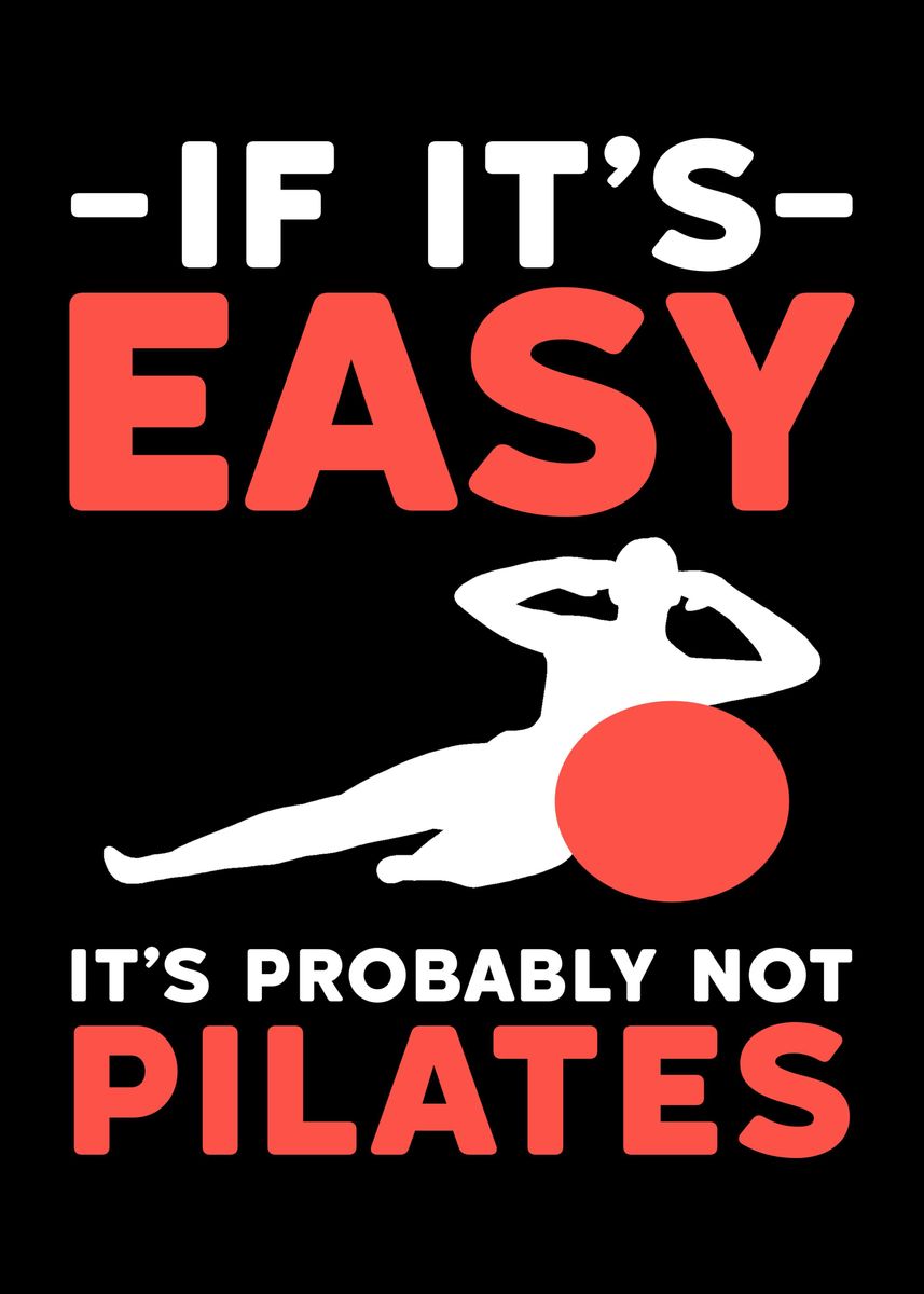 'Funny Pilates Gym' Poster, picture, metal print, paint by FunnyGifts ...