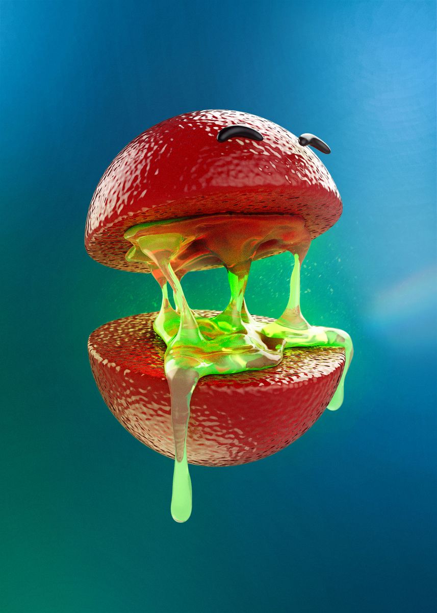 'Squishy and Sweet' Poster, picture, metal print, paint by Adam Ingle ...