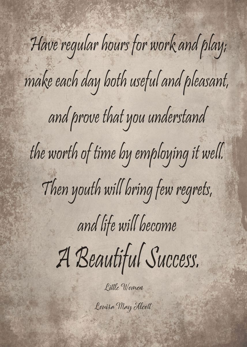 'Little Women Quote 11' Poster, picture, metal print, paint by XandYart ...