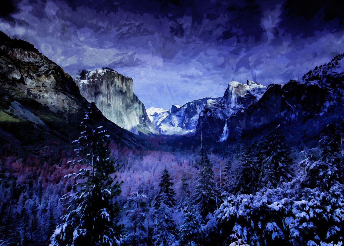 'Minimalistic Fantasy Fores' Poster by Azlan Xavier | Displate