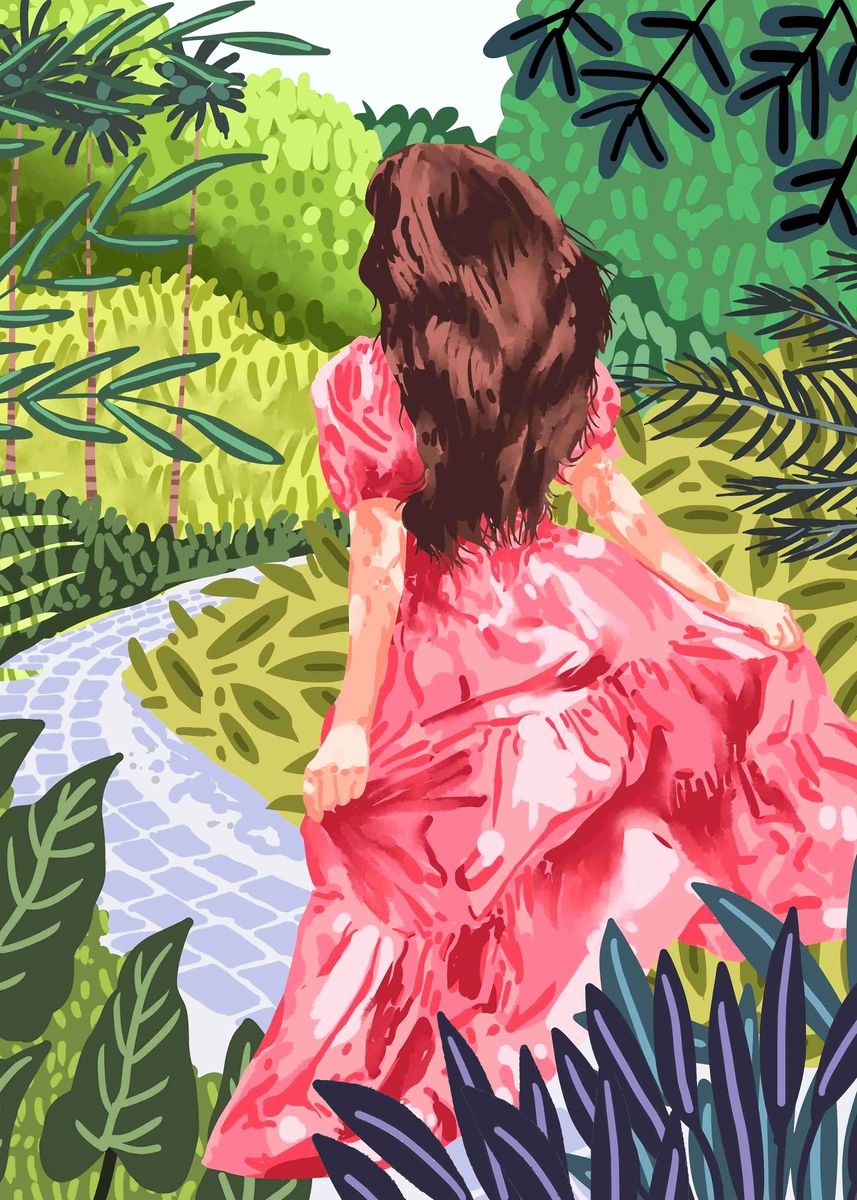 'Escape Into Nature' Poster, picture, metal print, paint by 83 Oranges ...