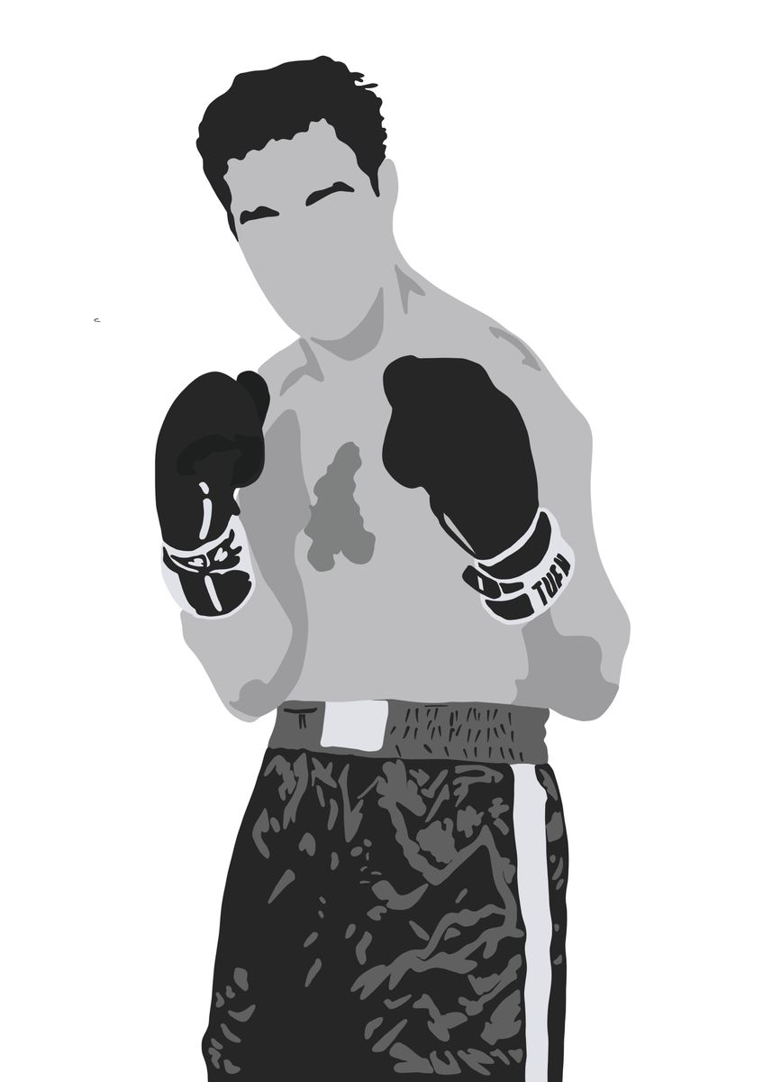 'Boxing legend' Poster, picture, metal print, paint by Karin Studio ...