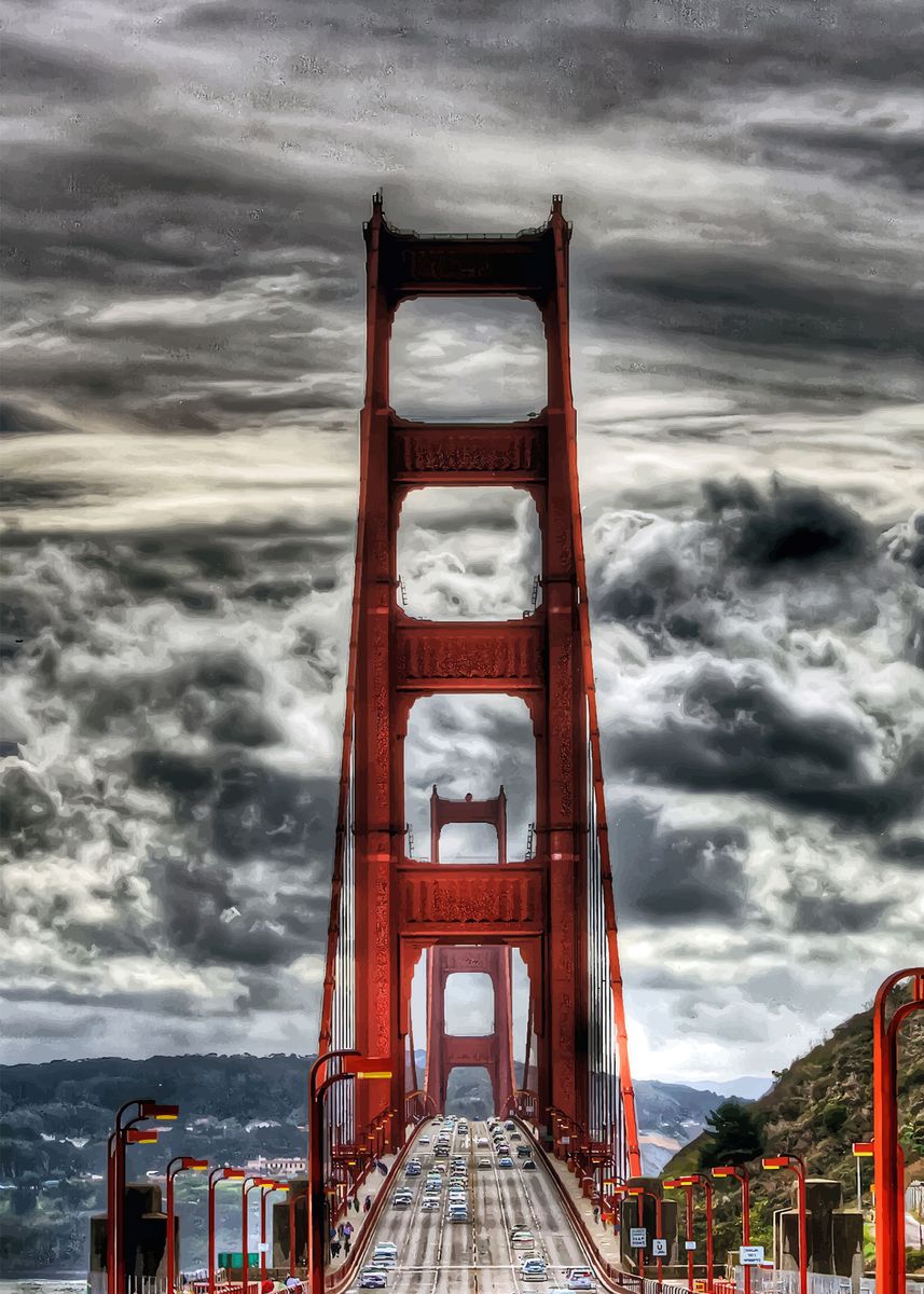 'Golden Gate' Poster by ADC Studio | Displate