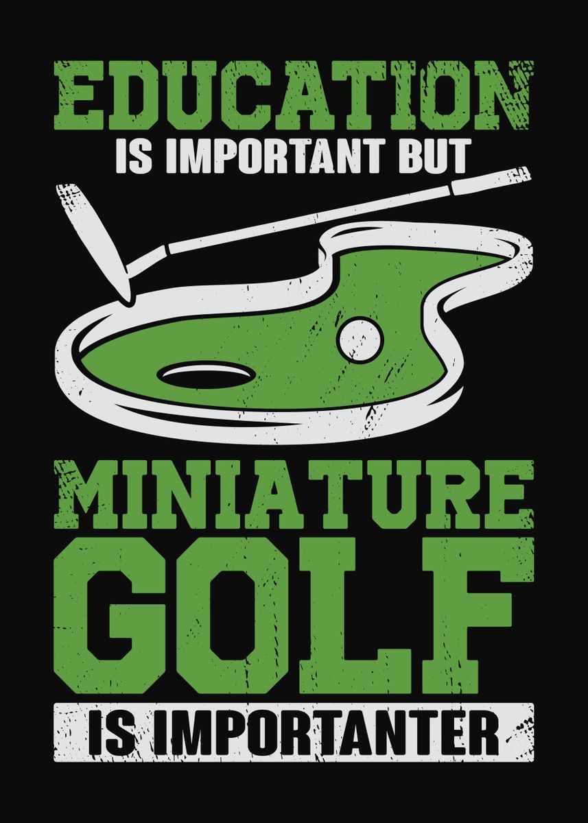 'Miniature Crazy Golf ' Poster, picture, metal print, paint by Marcel ...