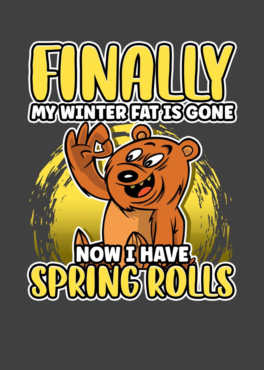 'Winter Fat Is Gone Now I' Poster, picture, metal print, paint by XUL ...