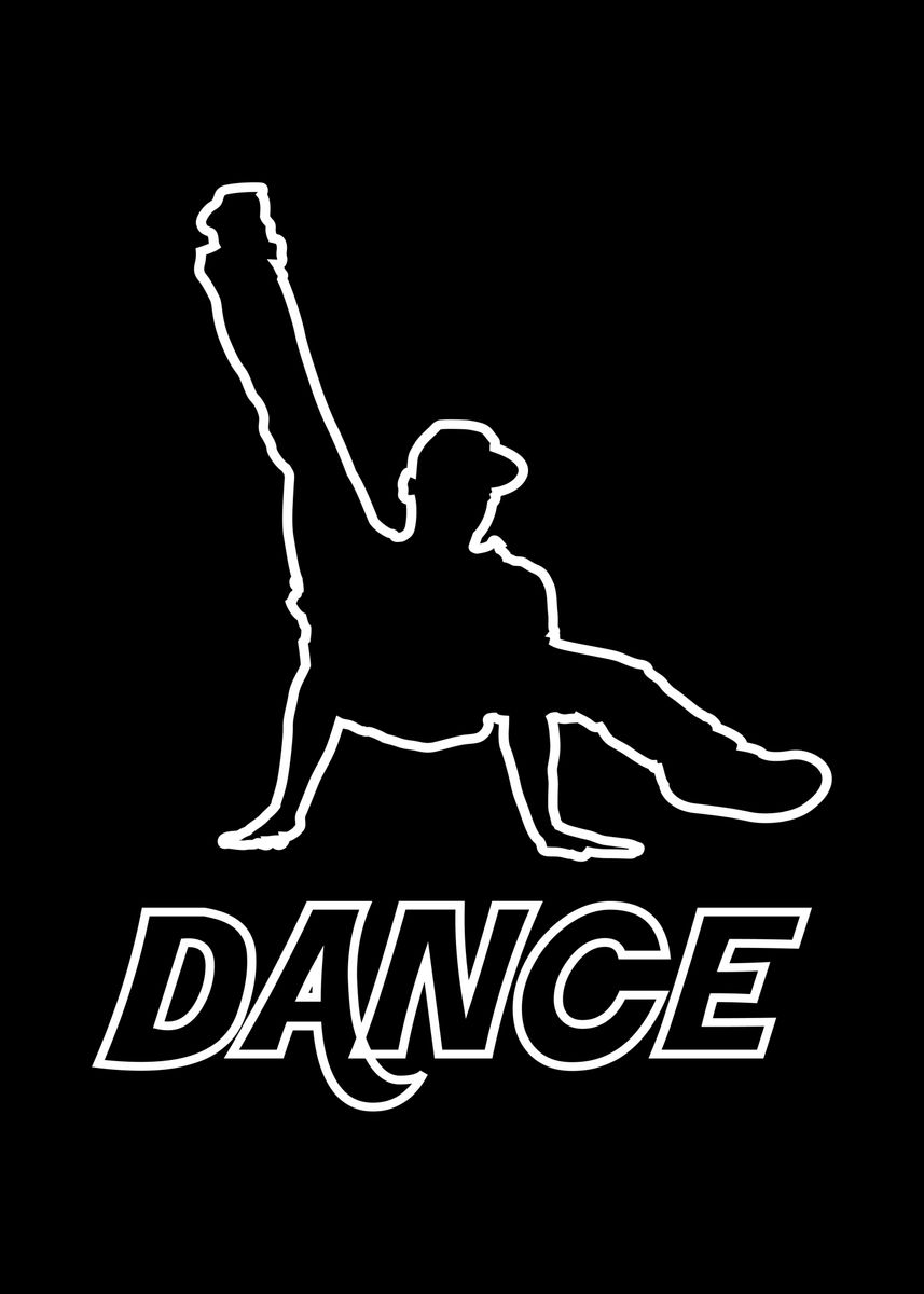 'Breakdance Dance ' Poster, picture, metal print, paint by Mooon | Displate