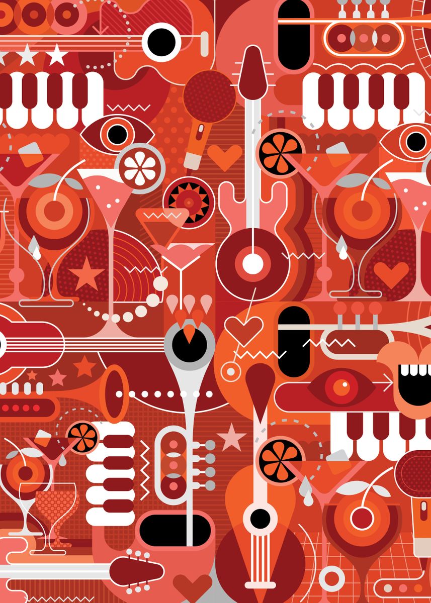 'Music Art poster' Poster, picture, metal print, paint by Don Mario ...