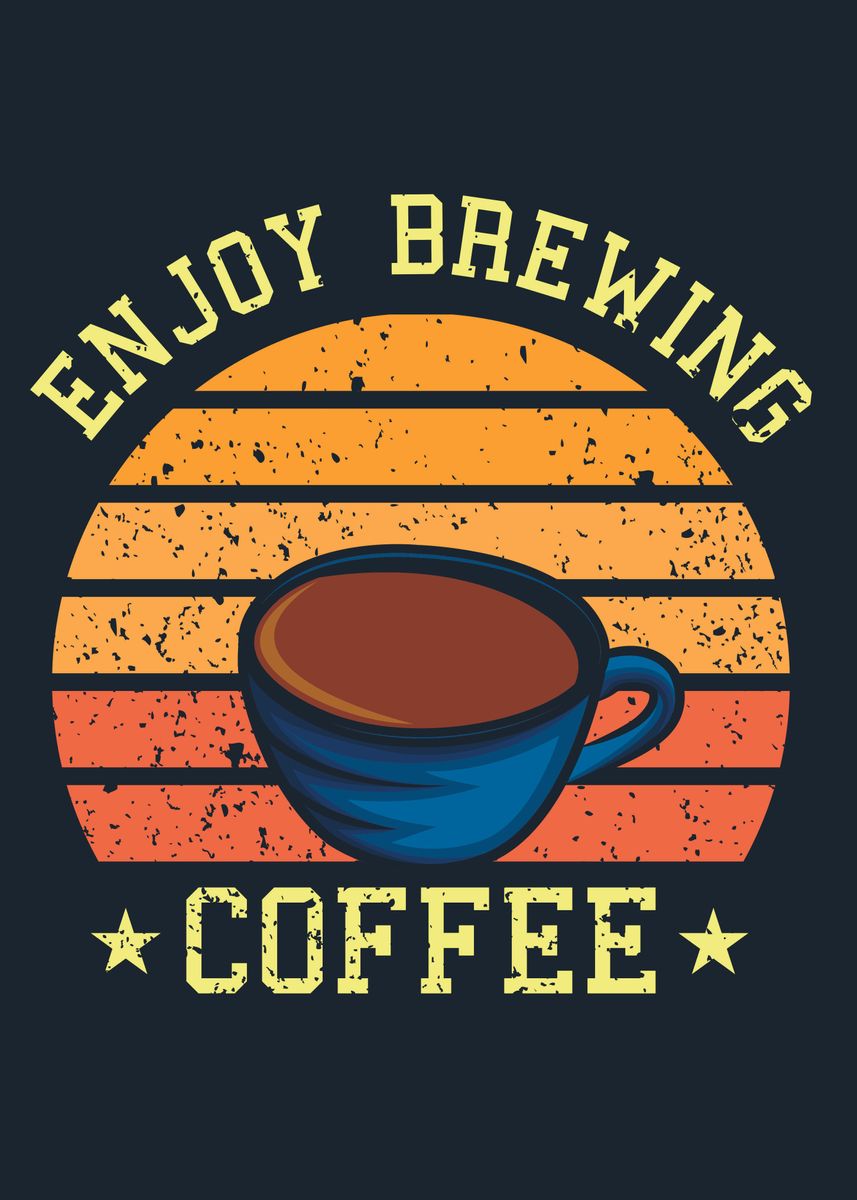 'Posters Coffee Art' Poster by Hanabi Studio | Displate