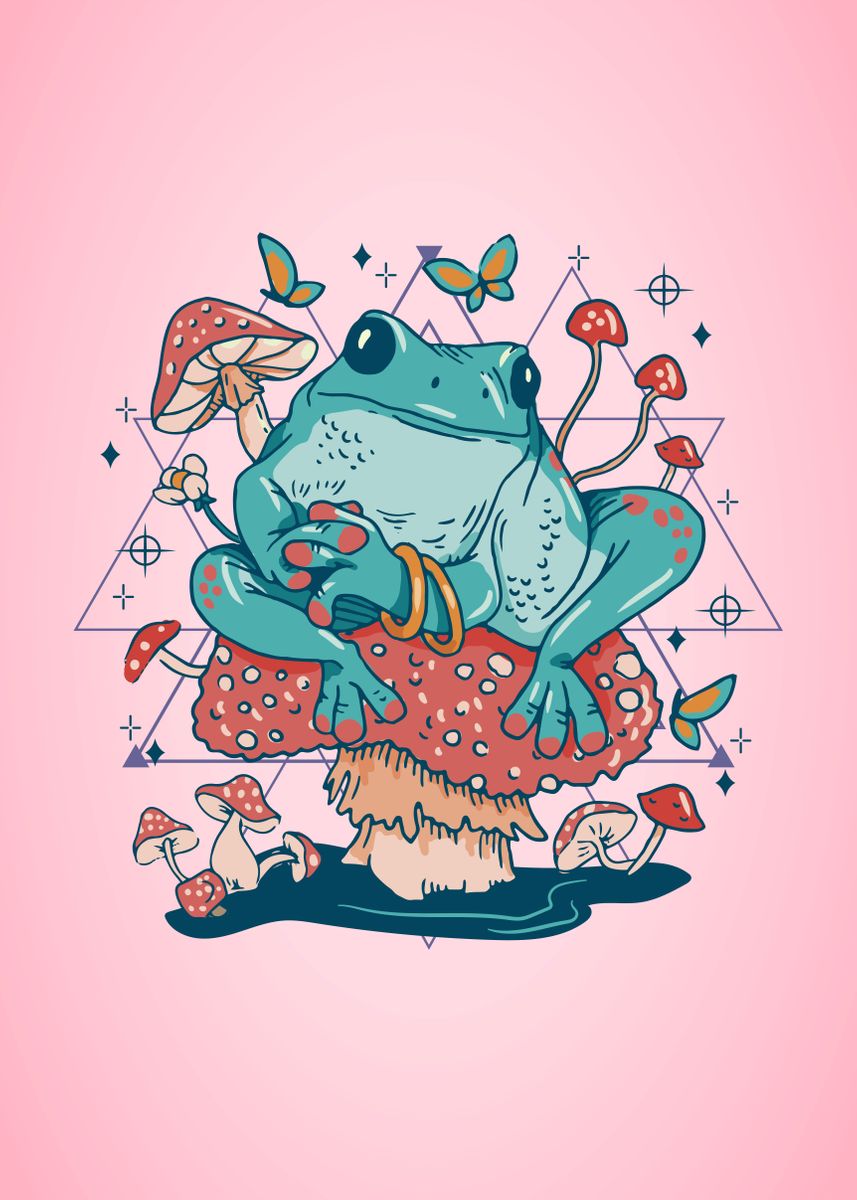'Mystic Toad' Poster by BestPrints | Displate