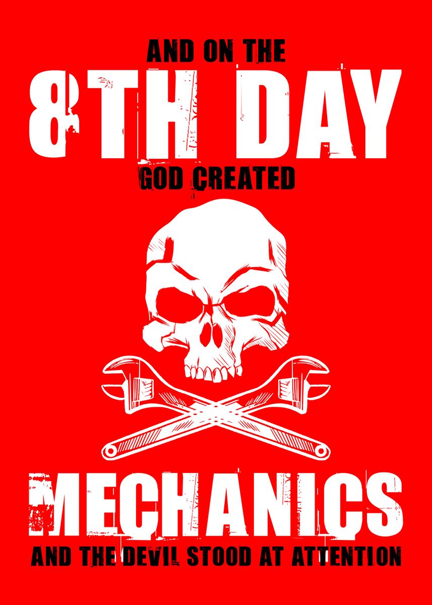 'Mechanic Wall Art Decor' Poster, picture, metal print, paint by ...