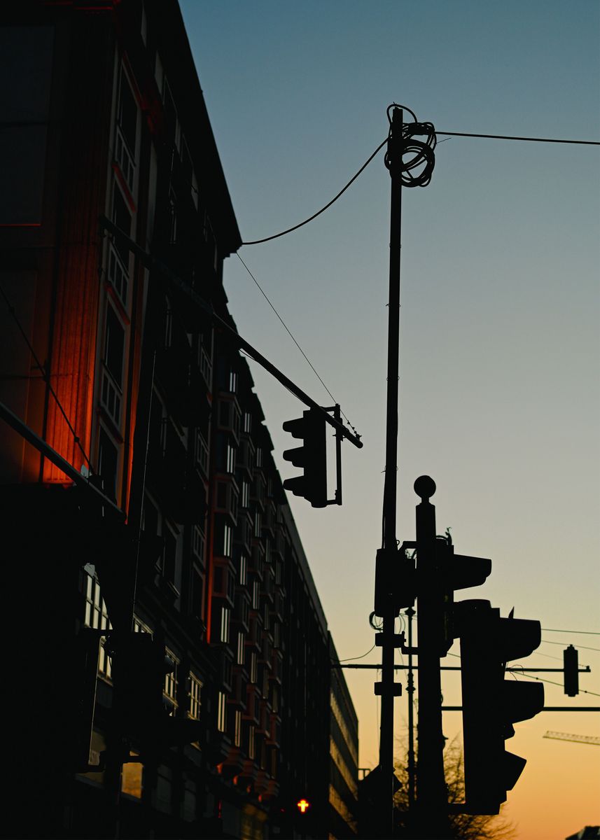 'City sunset' Poster by fR3TTy | Displate