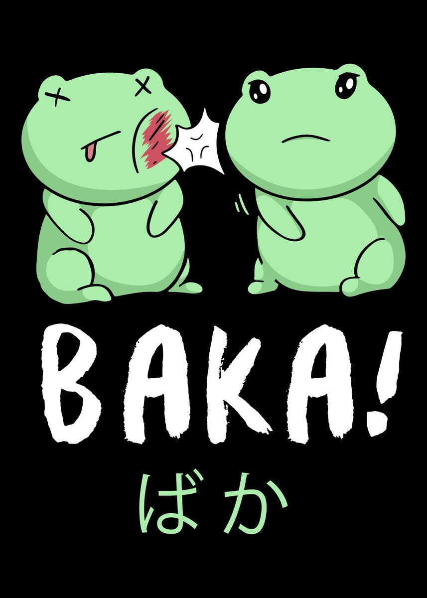 'Cottagecore Baka Frog Slap' Poster, picture, metal print, paint by ...