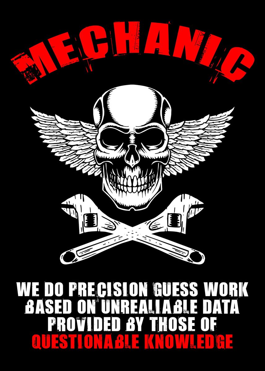 'Mechanic Wall Art Decor' Poster, picture, metal print, paint by ...