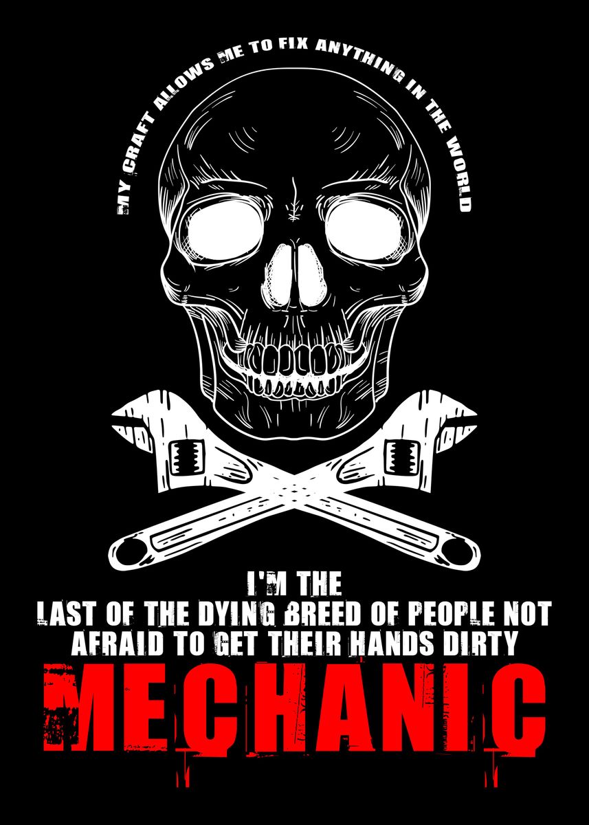 'Mechanic Wall Art Decor' Poster, picture, metal print, paint by ...