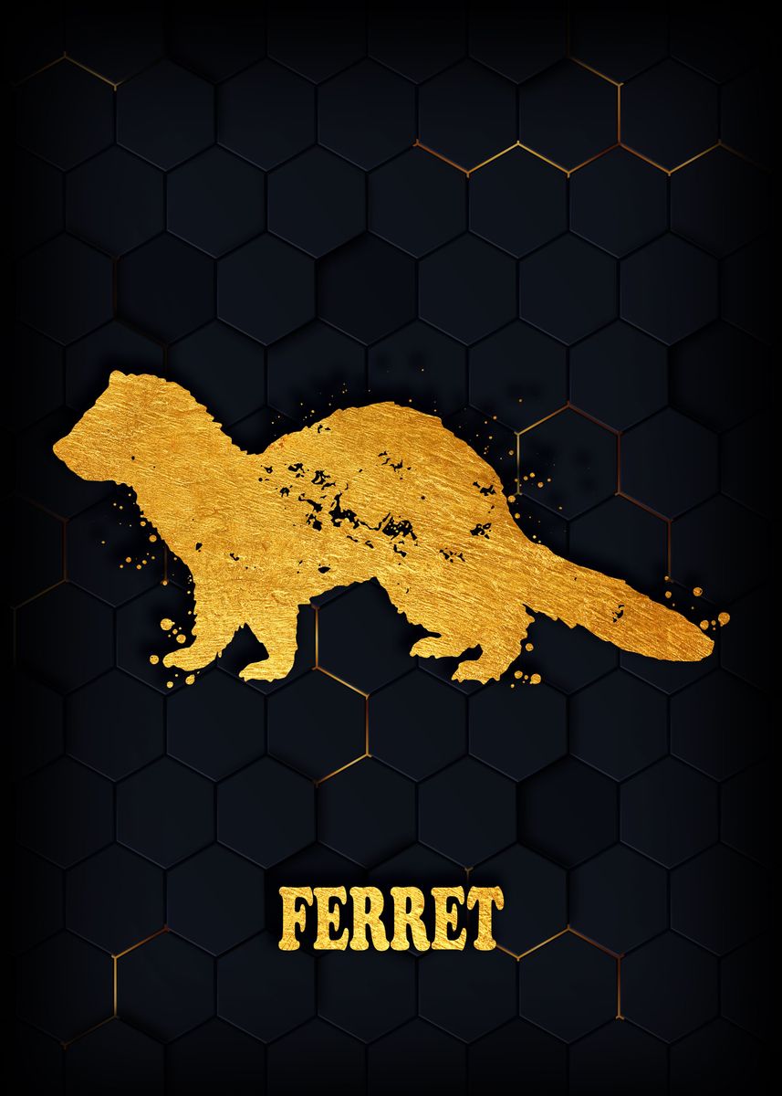 'FERRET' Poster by Denis Siggers | Displate