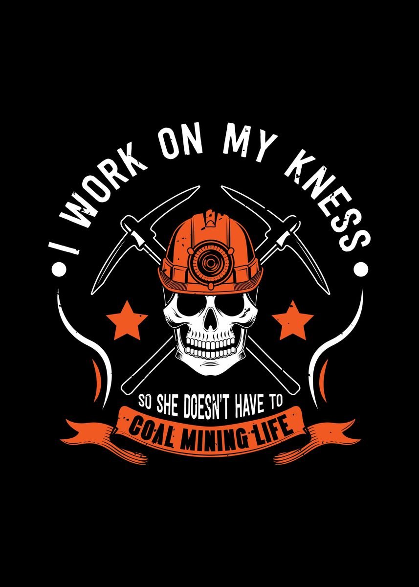 'Coal Miner' Poster by Sebastian Wünsche | Displate