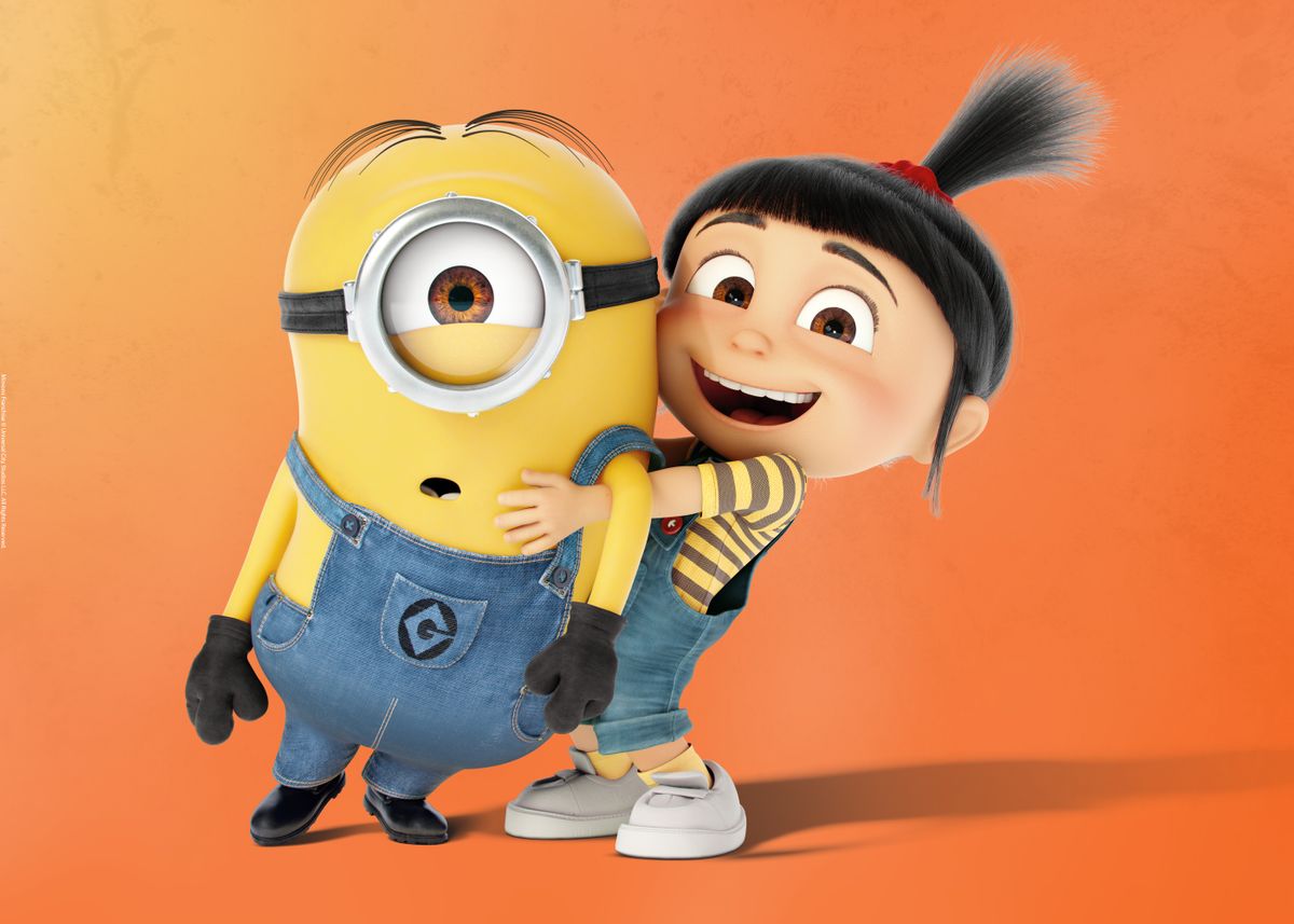 'Agnes with Minion' Poster by Minions | Displate