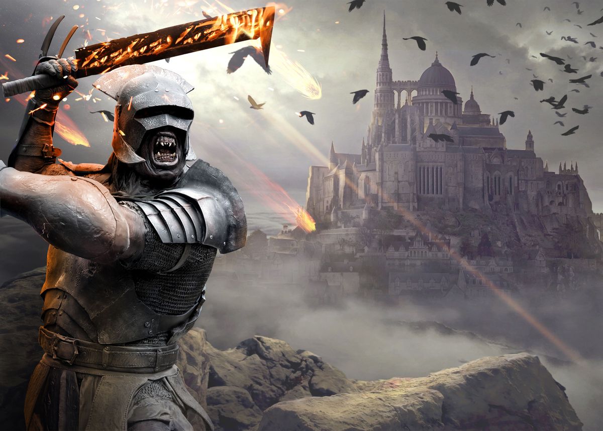 'Castle War' Poster by Rorkall | Displate