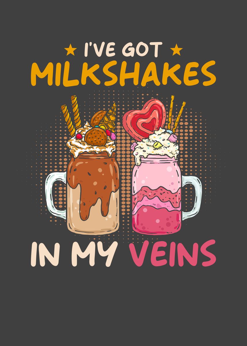 'Milkshake' Poster by schmugo | Displate