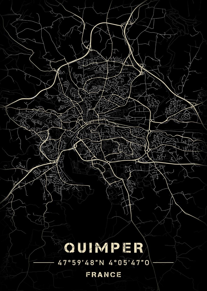 'Quimper' Poster, picture, metal print, paint by Jerhus | Displate
