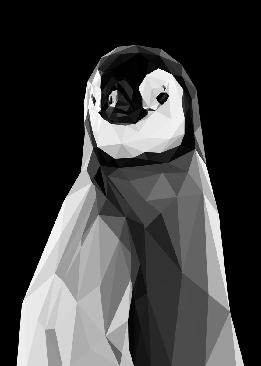 'nursery animal penguin' Poster by Lowpoly Posters | Displate
