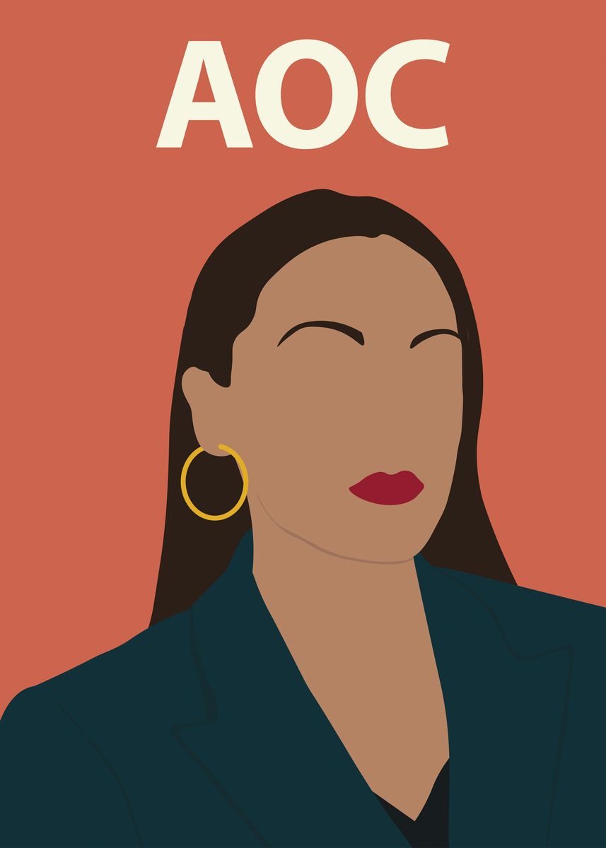 'AOC Minimalist Art' Poster, picture, metal print, paint by Matt Dawson ...