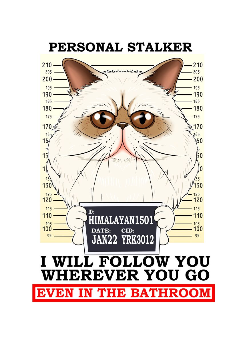 'Himalayan Cat I Cat Lover' Poster, picture, metal print, paint by ...
