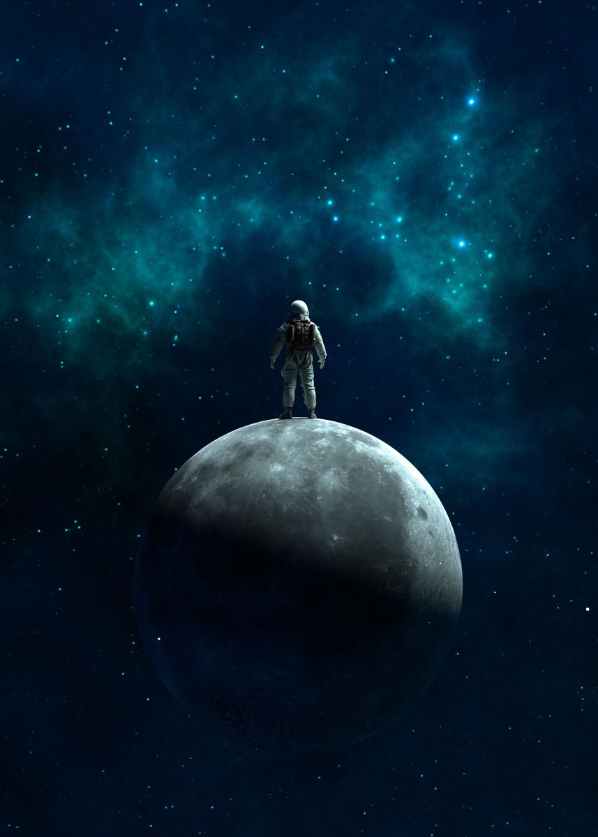 'MoonWatch' Poster, picture, metal print, paint by Bertil Hansen | Displate