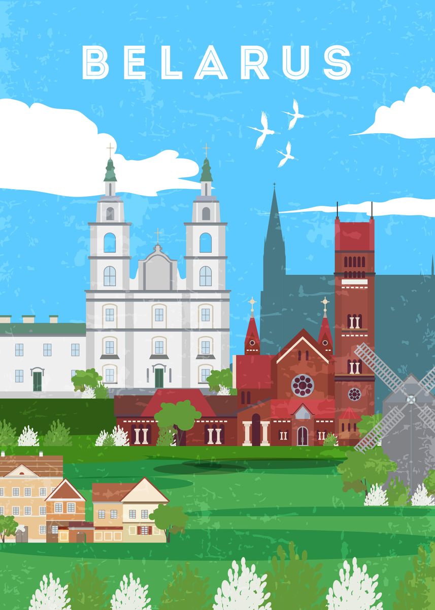 'Belarus' Poster by Moon Calendar Studio | Displate