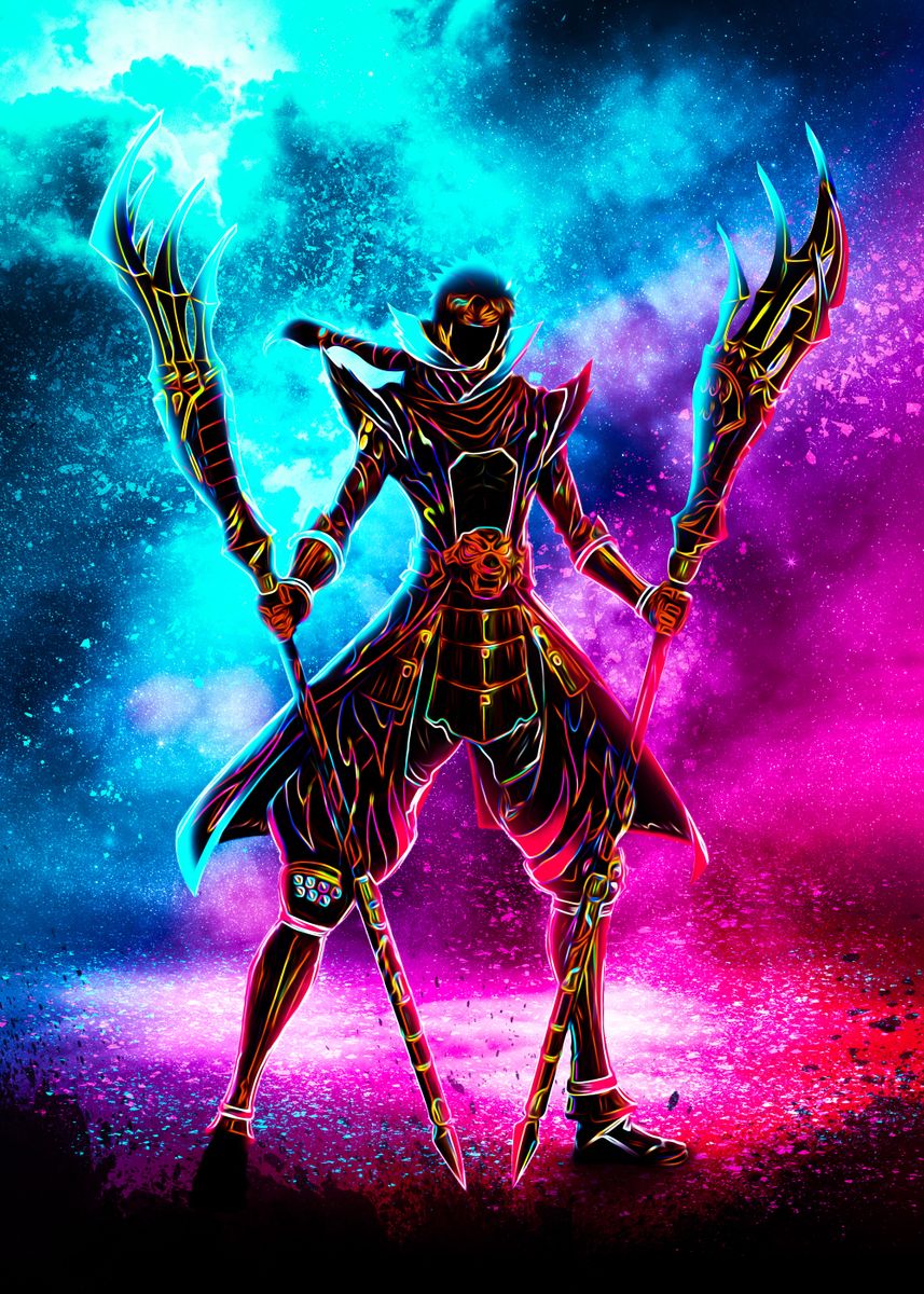 'Dark soul of basara heroes' Poster, picture, metal print, paint by San ...