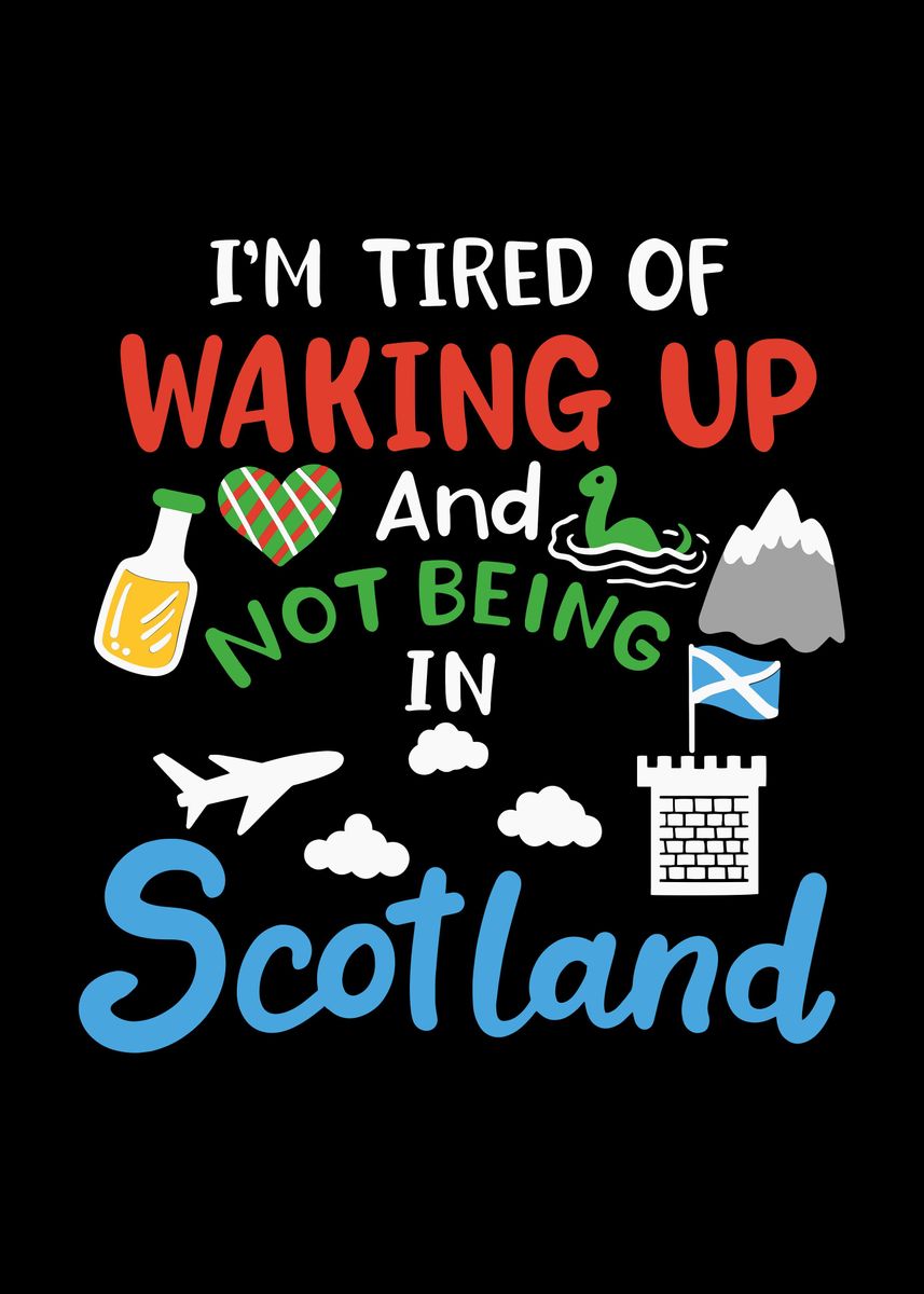 'Scotland Scottish Pride' Poster, picture, metal print, paint by ...