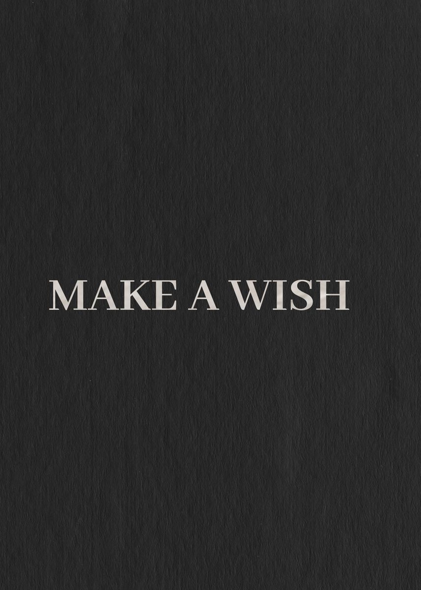 'Make A Wish' Poster, picture, metal print, paint by Mobilunik | Displate