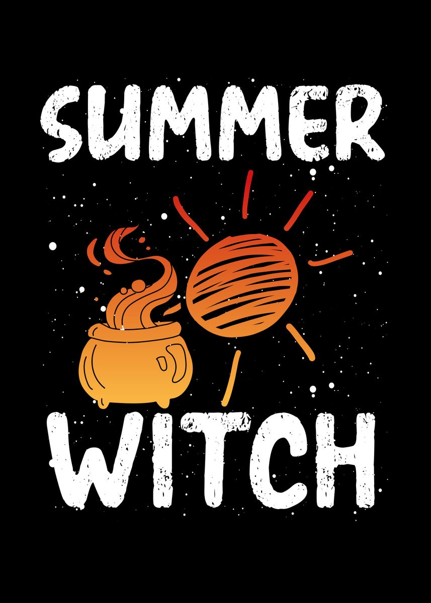 'Summer witch' Poster by BeMi | Displate