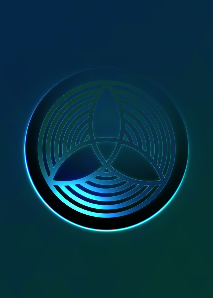 'Glowing Glyph Seal Circle' Poster, picture, metal print, paint by Holy ...