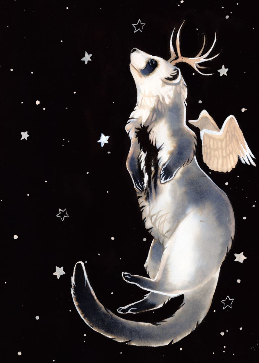 'The Dark Star' Poster, picture, metal print, paint by Thanda | Displate