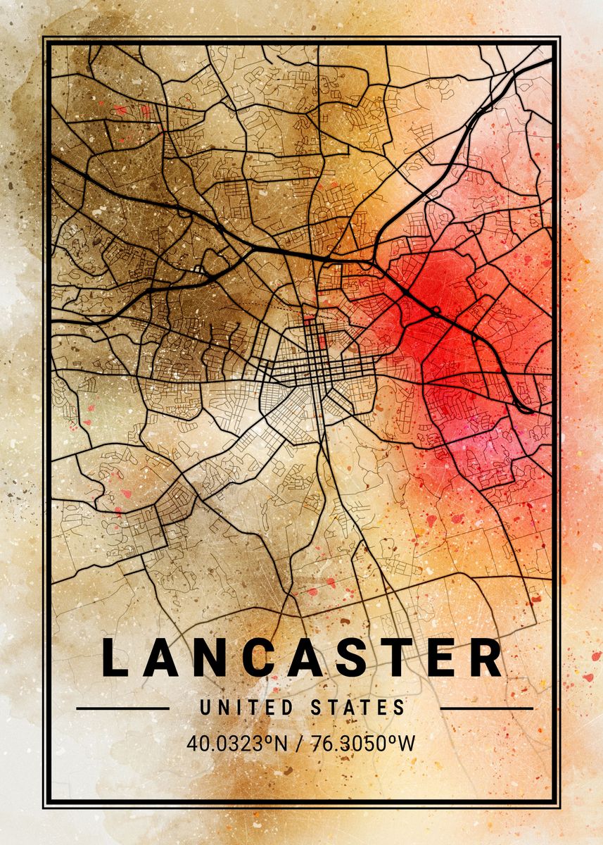 'Lancaster Ara Watercolor M' Poster, picture, metal print, paint by ...