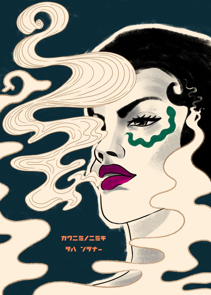 'Shades of Blue' Poster, picture, metal print, paint by Genesis | Displate