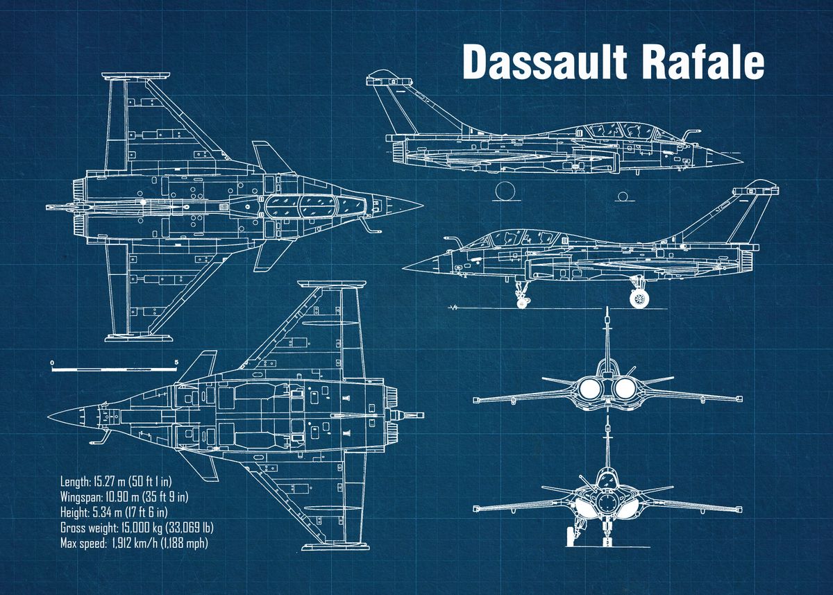'Rafale Aircraft' Poster by Flo Rutherford | Displate