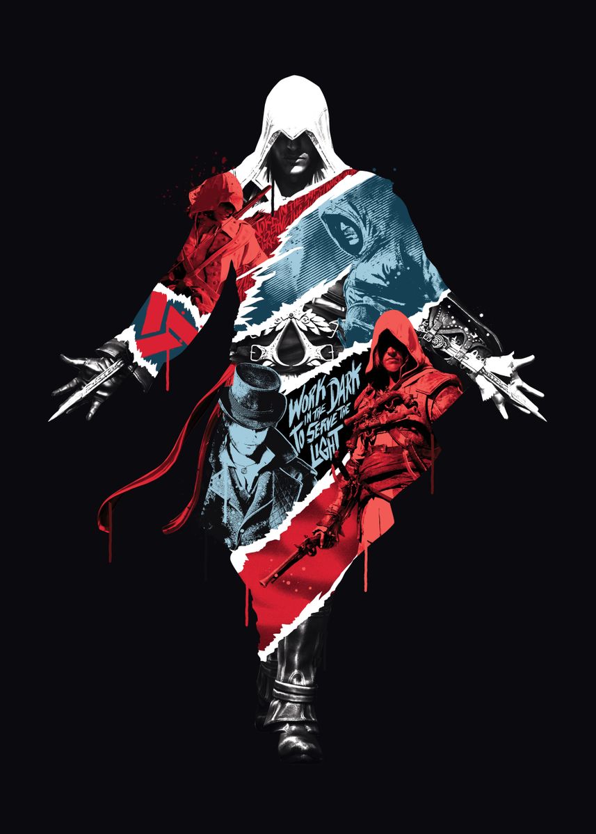 'Ezio' Poster, picture, metal print, paint by Assassin's Creed | Displate