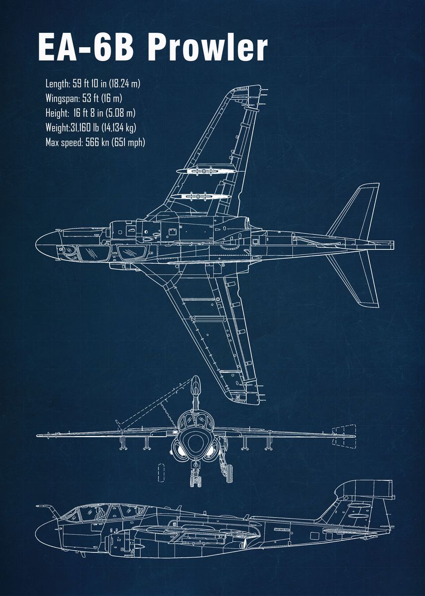 'EA 6B Aircraft' Poster by Flo Rutherford | Displate