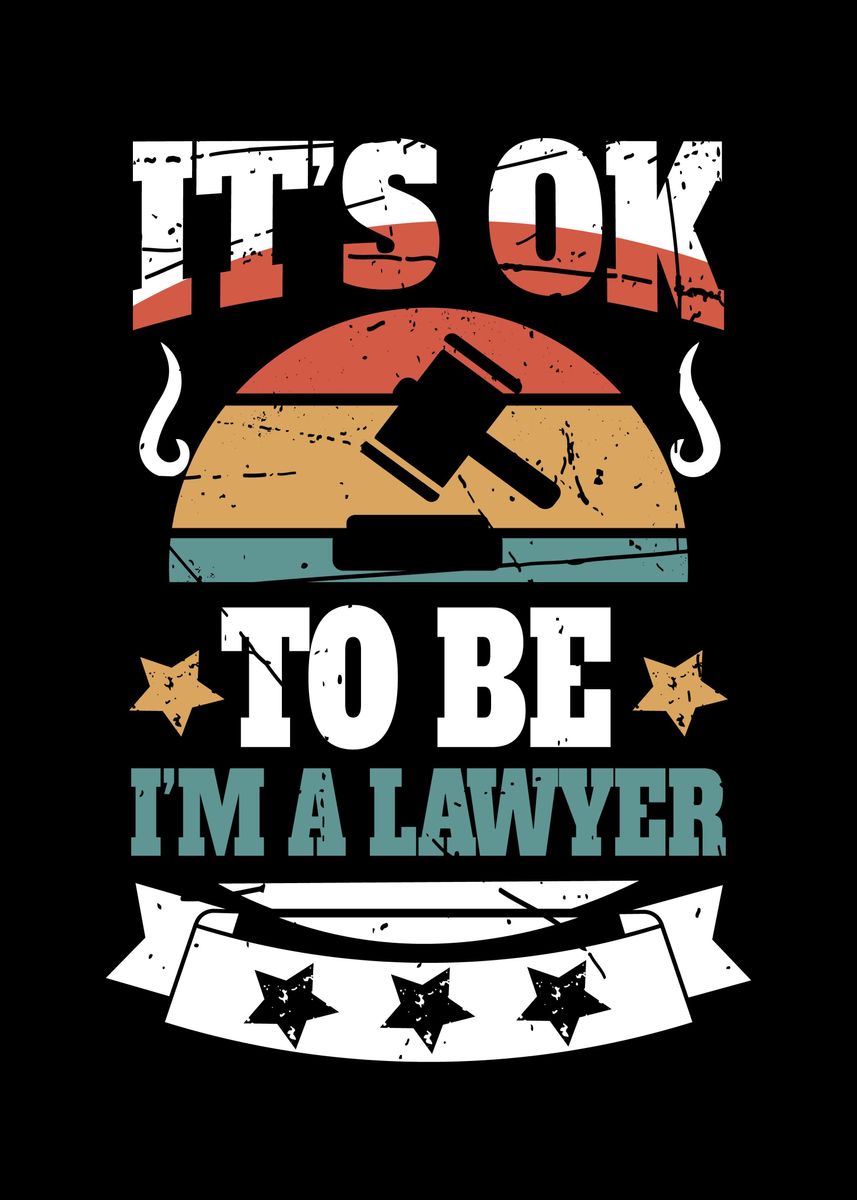 'Lawyer Law' Poster, picture, metal print, paint by Sebastian Wünsche ...