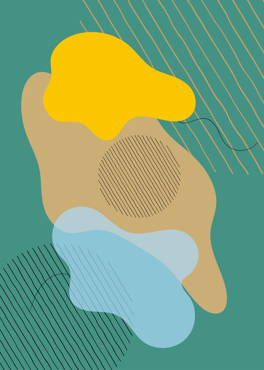 'Abstrack design Decoration' Poster, picture, metal print, paint by ...