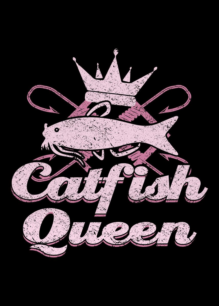 'Freshwater Catfish Fishing' Poster, picture, metal print, paint by ...