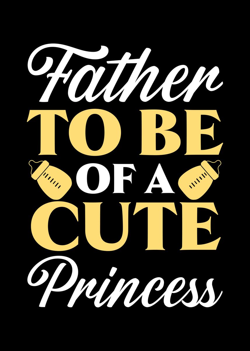 'Father To Be' Poster, picture, metal print, paint by NAO | Displate