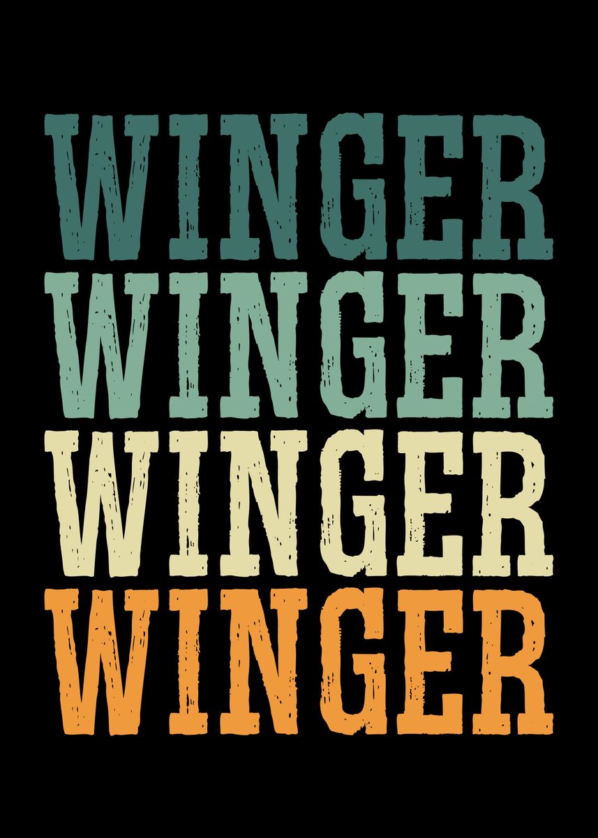 'Hockey winger vintage' Poster by BeMi | Displate