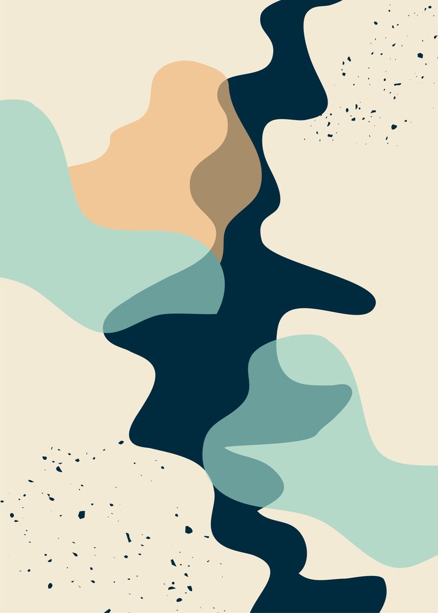 'Abstrack Poster color art' Poster, picture, metal print, paint by ...