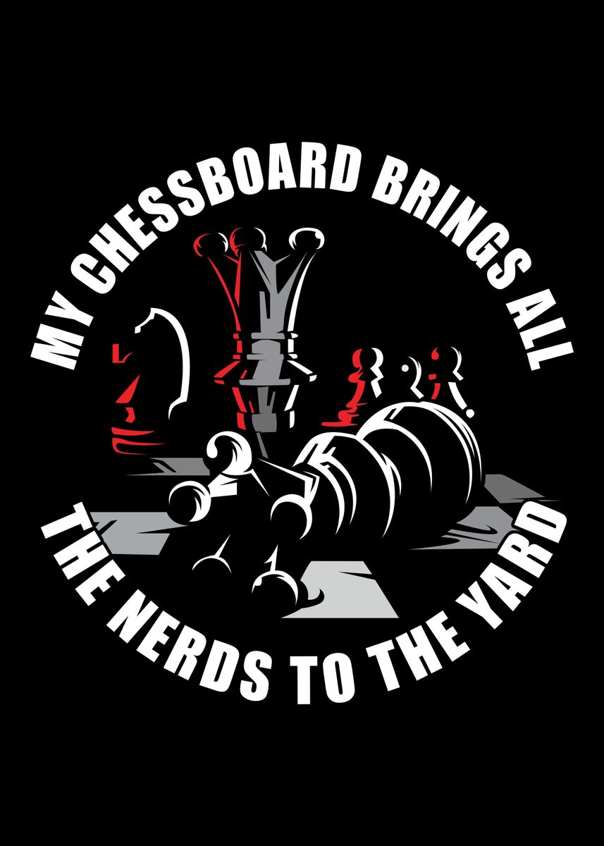 'Chess Player Club' Poster, picture, metal print, paint by BobbyBubble ...